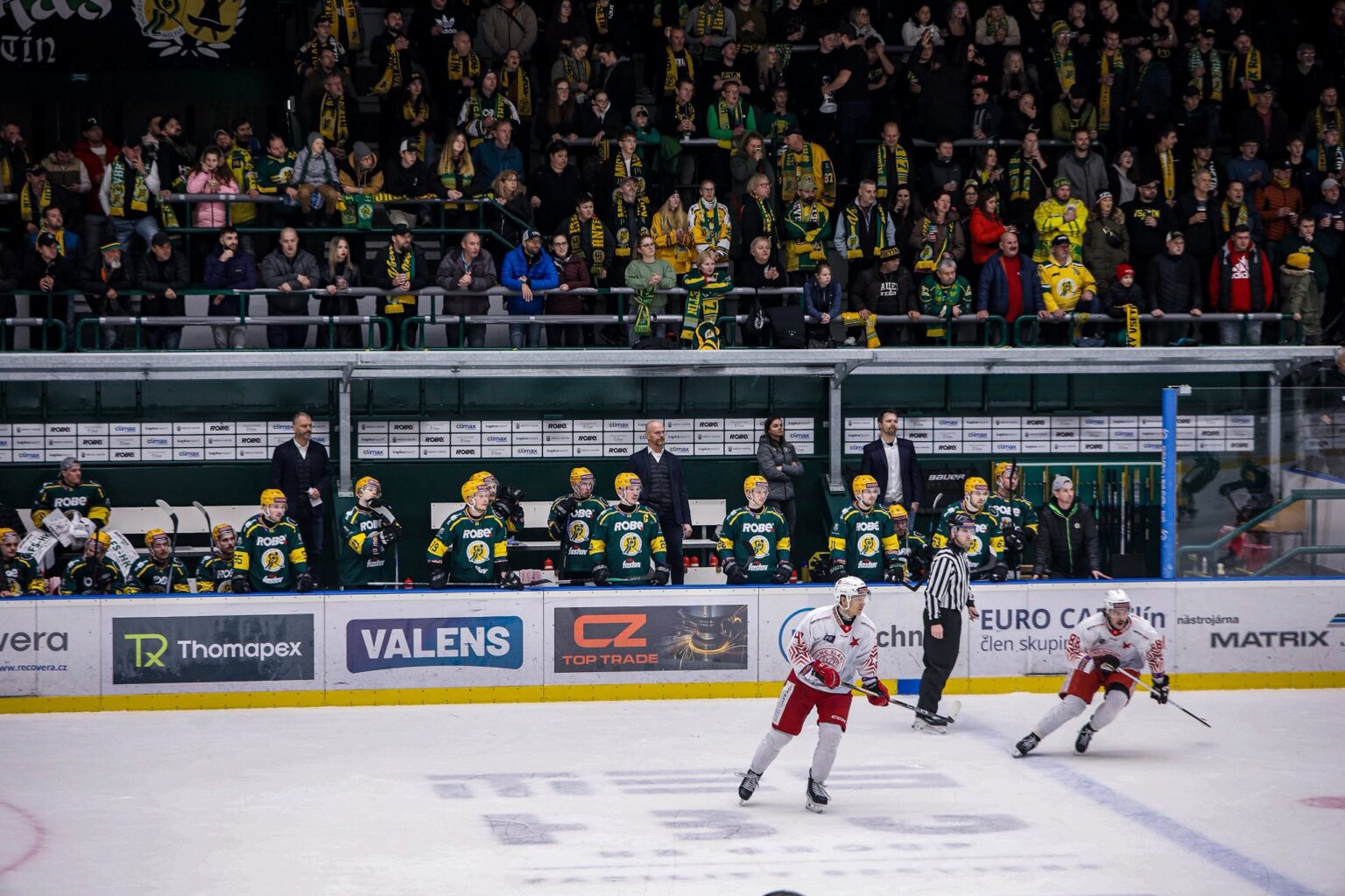 Berani prohráli pošesté za sebou, Vsetín padl se Slavií po nájezdech ...